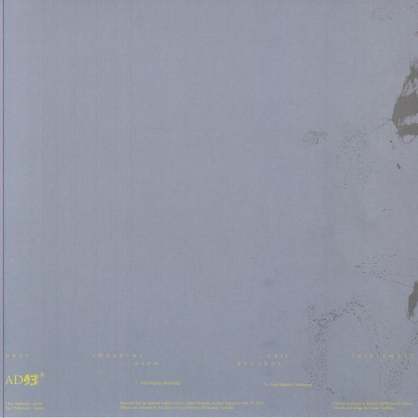Oren Ambarchi & Eric Thielemans - Kind Regards [Ad 93] LP WHYT088 - plugd